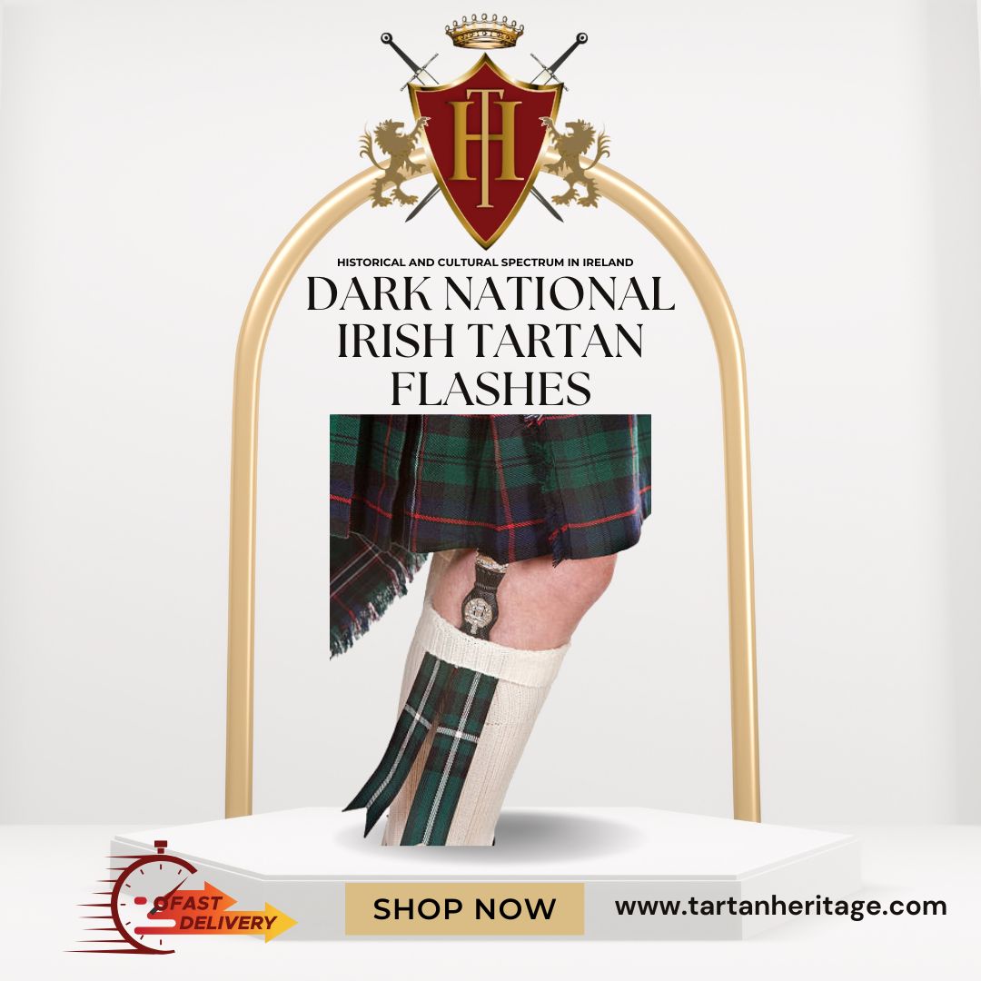Dark National Irish Tartan Flashes – Tartan Heritage