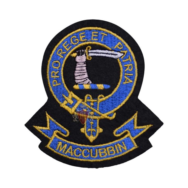 Maccubbin Pro Rege Et Patria Clan Badge – Tartan Heritage