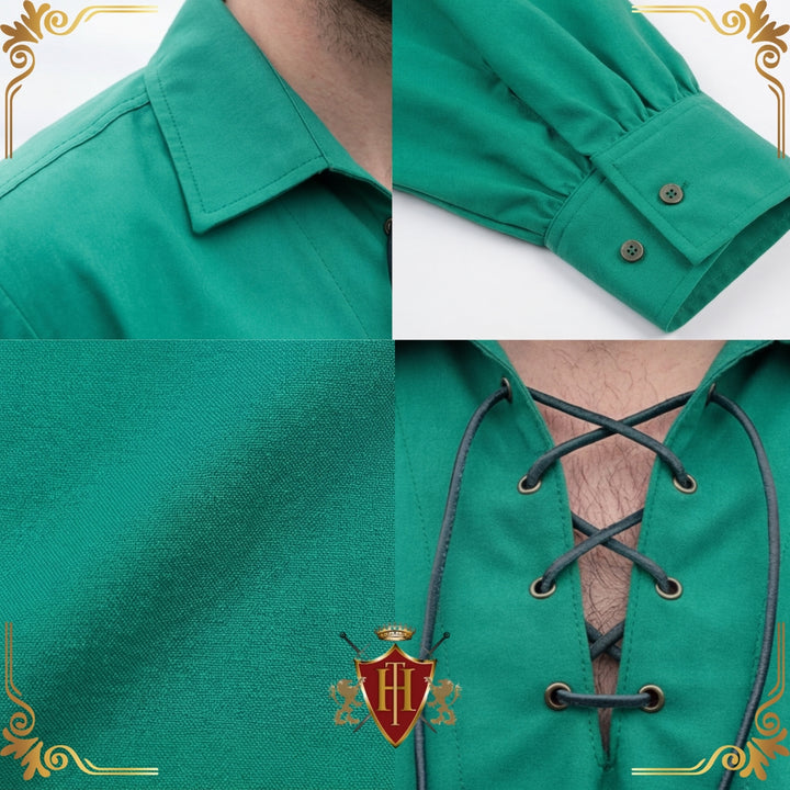 Green Men's Scottish Highland Jacobite Shirts – Tartan Heritage