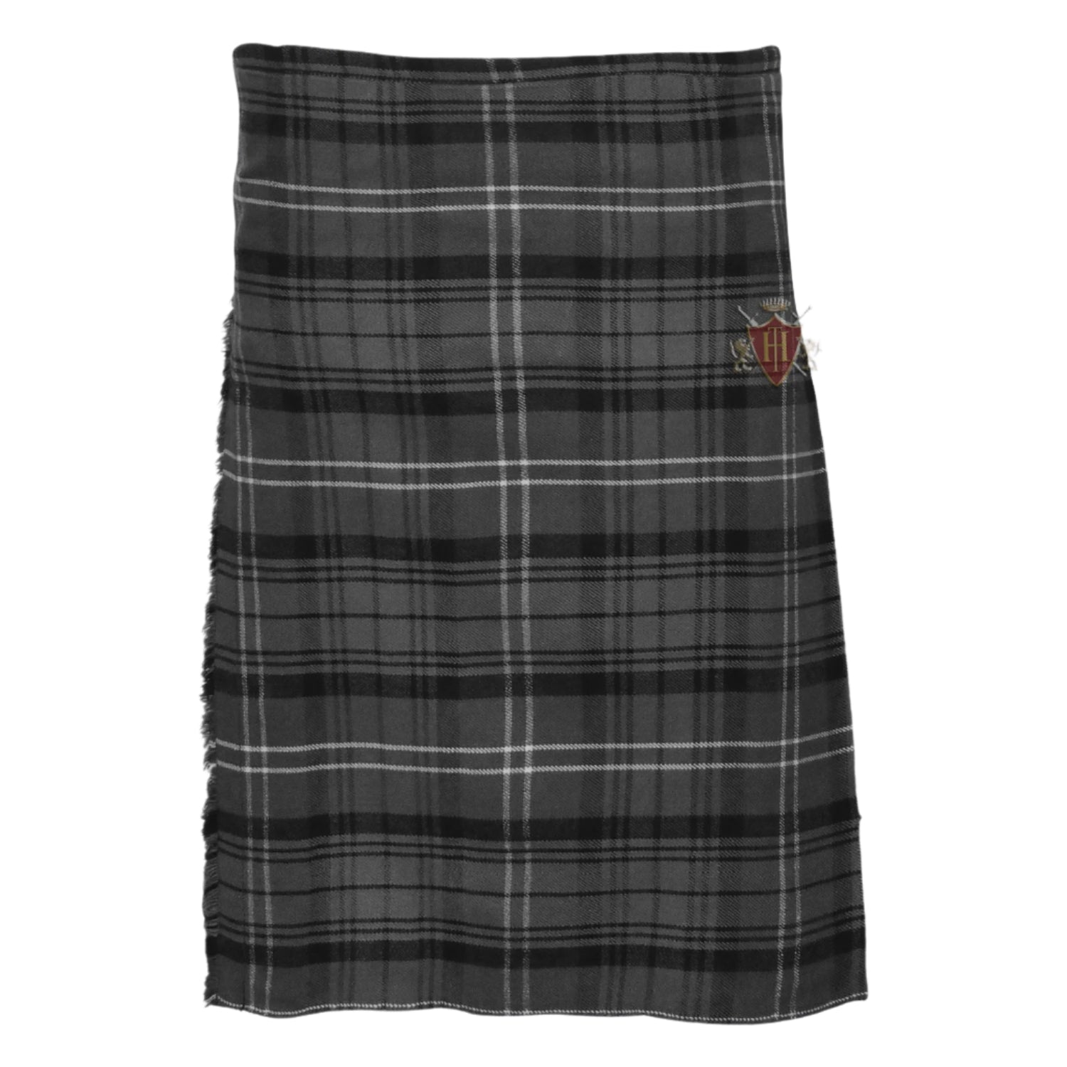 Men’s Hamilton Grey Charcoal Tartan Kilt – Tartan Heritage